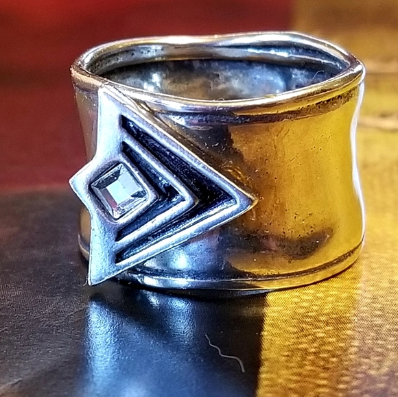 Silpada | Jewelry | Rare Silpada Sterling Silver Arrowhead Band Ring ...